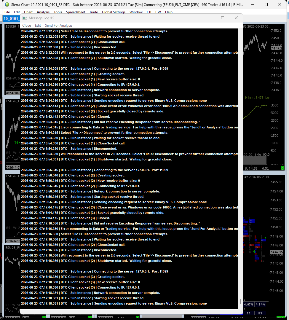 Platform Freezing on Startup - Support Board - Sierra Chart